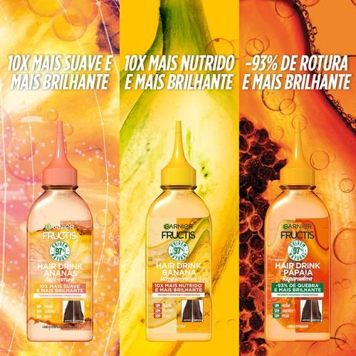 Fructis Hair Drink Ananás anti Cabelo Quebradiço | Garnier