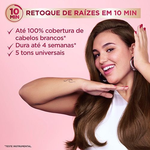 Color Shampoo Retouch - Retoque da Raiz Cabelo Castanho | Garnier